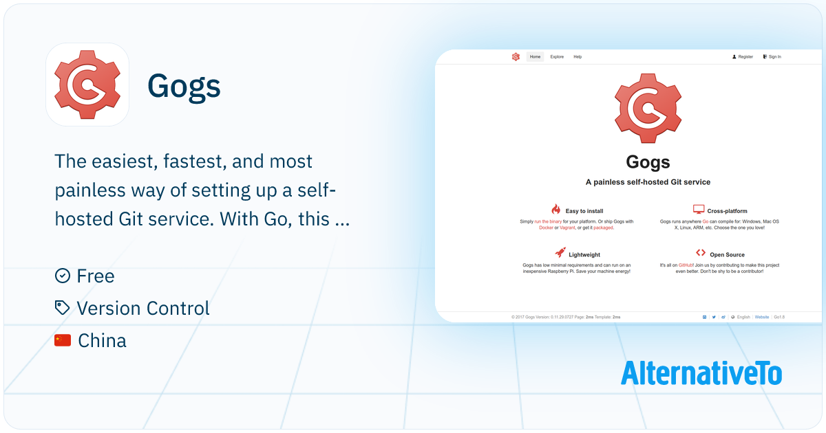 Gogs: A painless self-hosted Git service written in Go | AlternativeTo