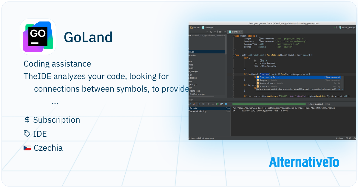 GoLand: A Clever IDE to Go | AlternativeTo