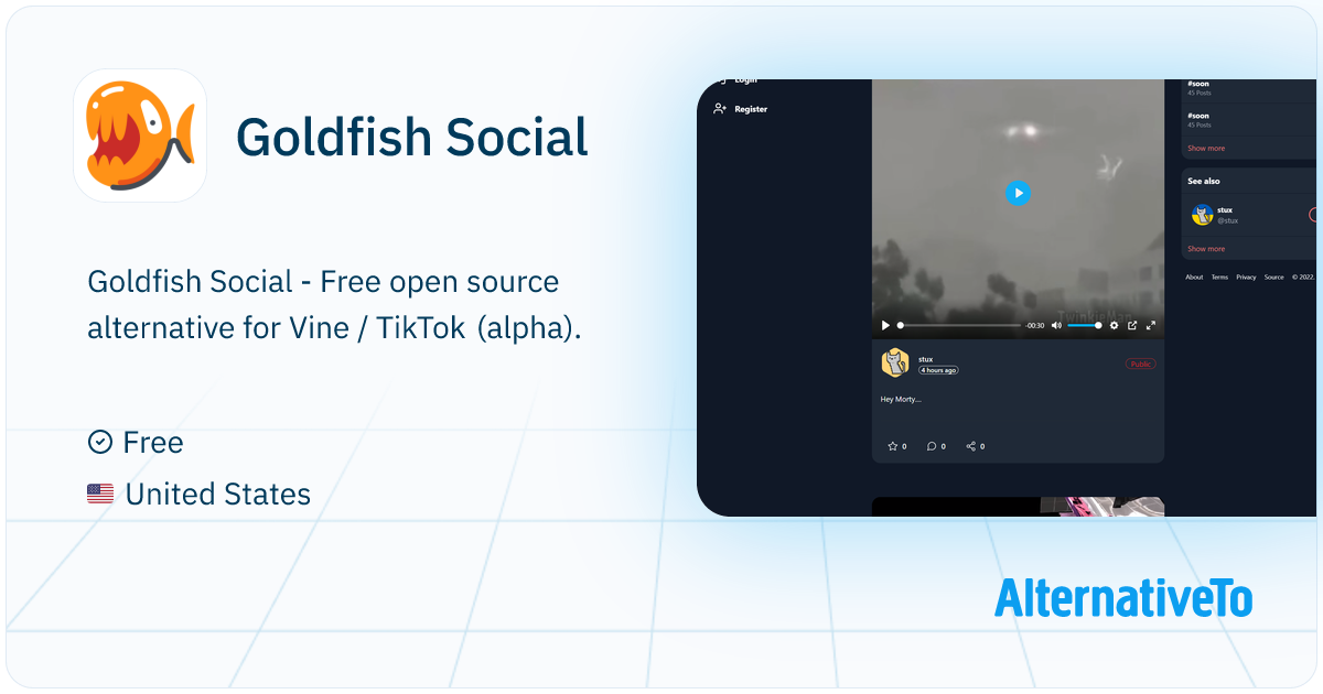 Goldfish Social: - Free open source alternative for Vine / TikTok ...