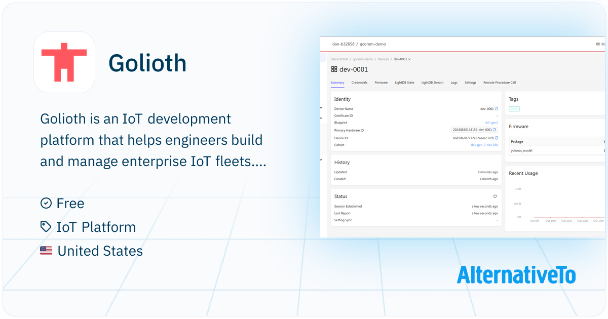 Golioth: Build enterprise IoT that's AI-ready, with half the effort ...