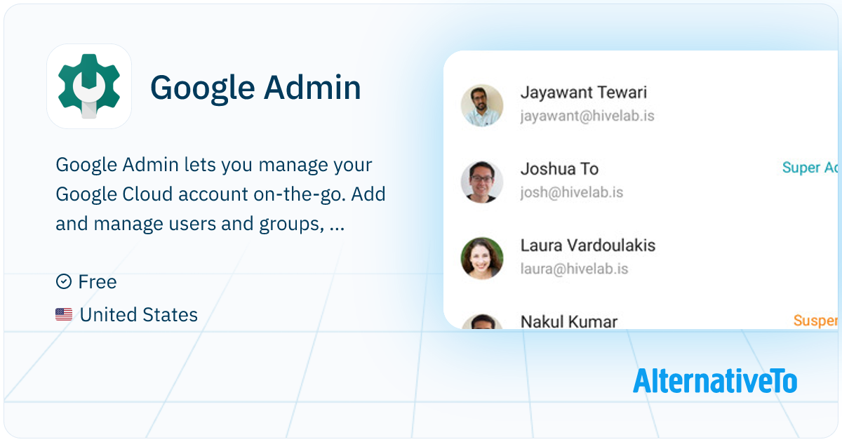 Google Admin: Lets you manage your Google Cloud account on-the-go ...