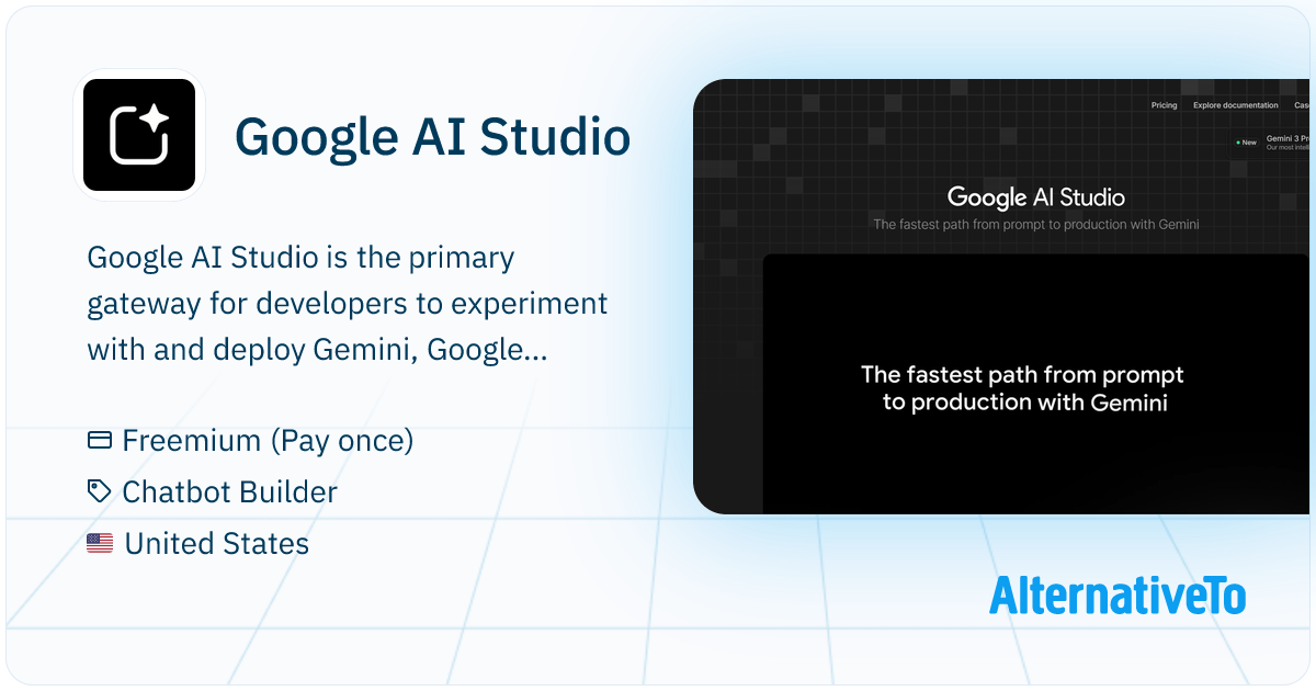 Google AI Studio: The fastest way to start building with Gemini, our ...