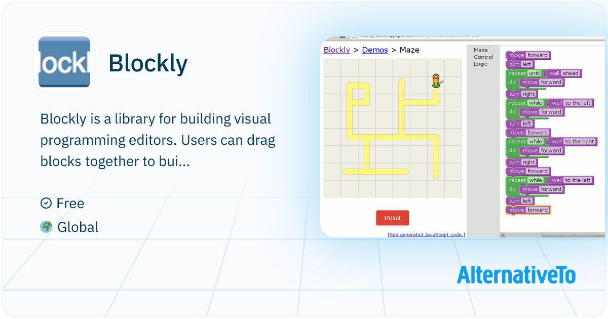 Blockly: Library for building visual | AlternativeTo