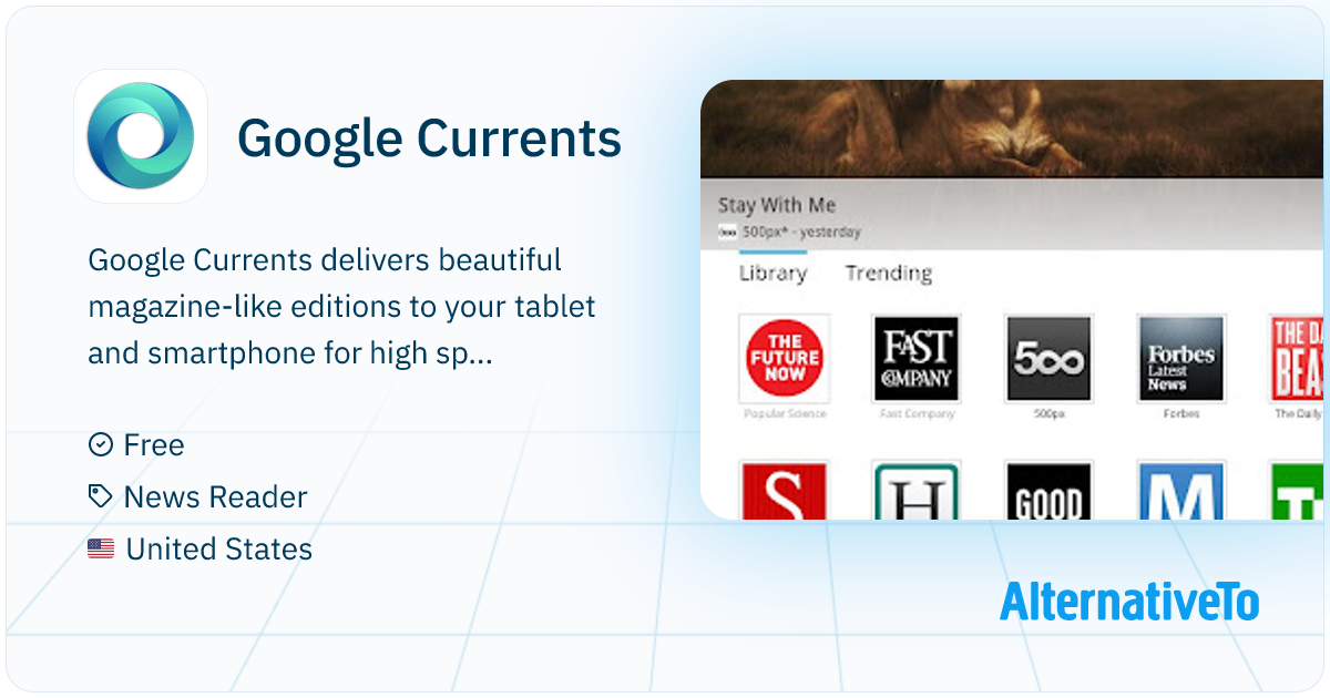 Google Currents: Delivers beautiful magazine-like | AlternativeTo