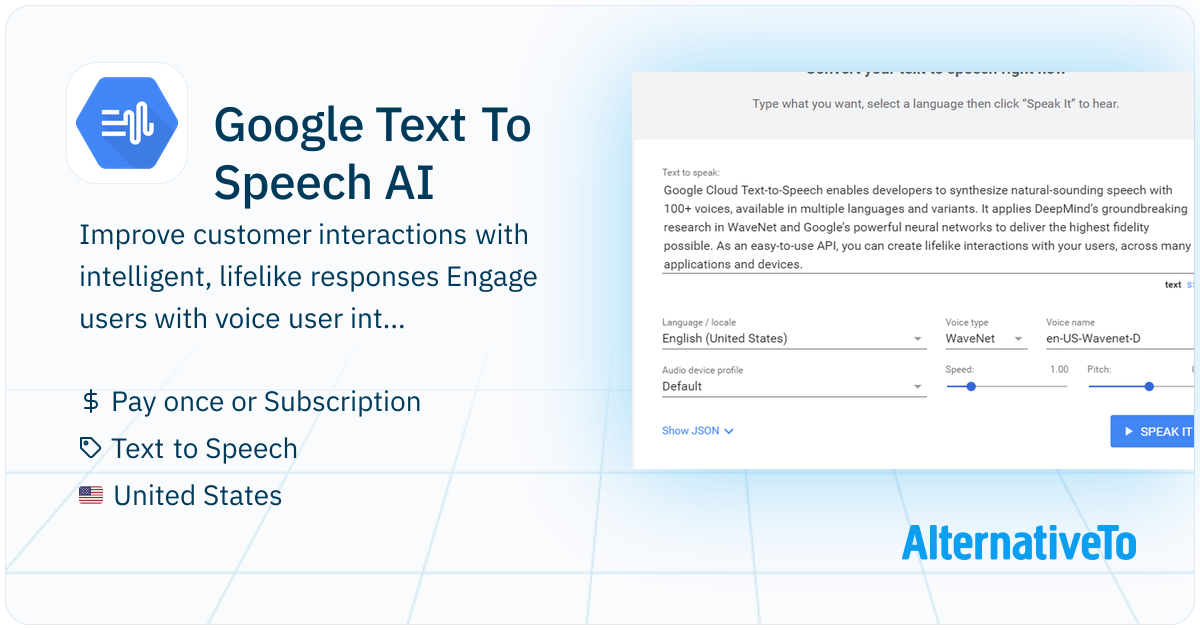 Google Text To Speech AI: Convert text into natural-sounding speech ...
