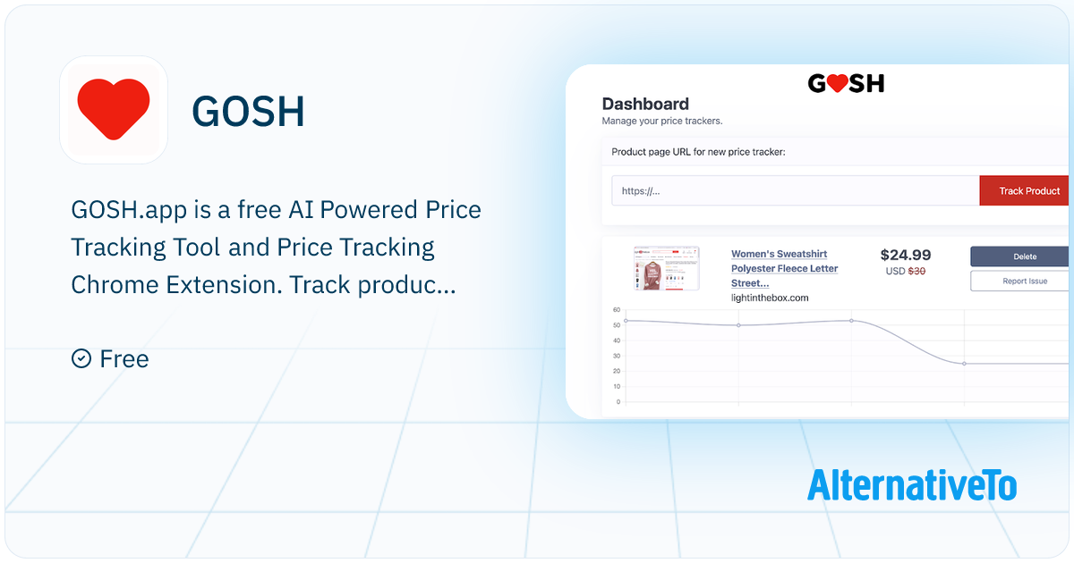 GOSH: Free AI Price Tracker - Track any price of any product at any ...