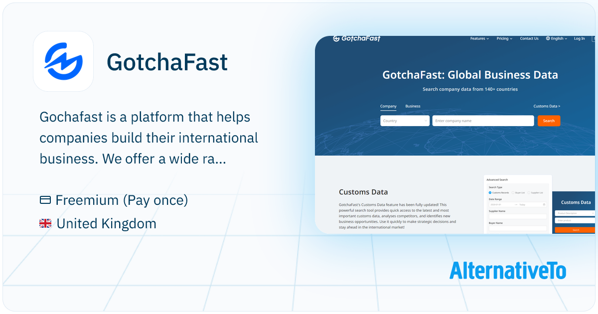 GotchaFast: Gochafast is a platform that helps companies build their international business ...