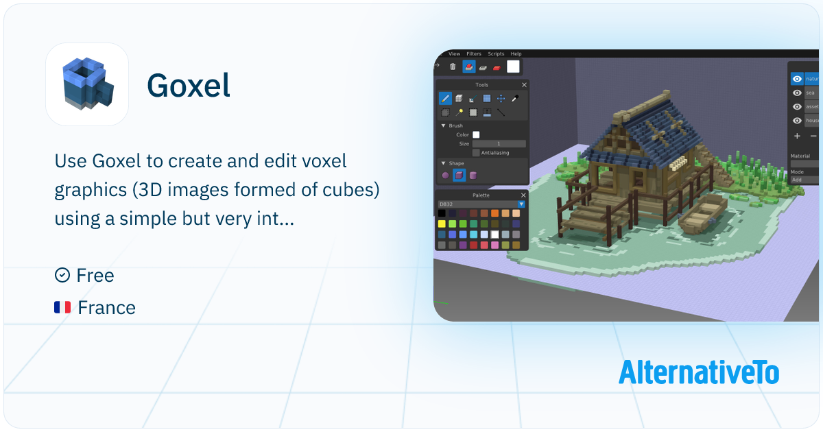 Goxel: Simple, but powerful voxel graphic editor with 24-bit color ...