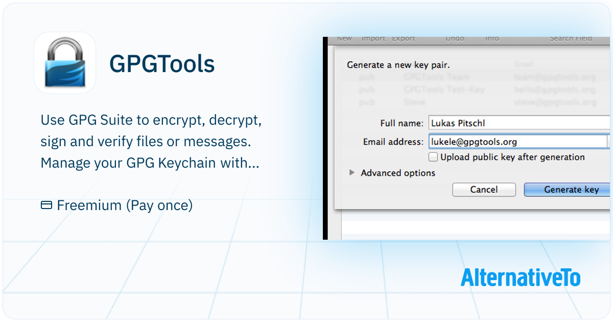 GPGTools: Use GPG Suite to encrypt, decrypt, sign and verify files or ...
