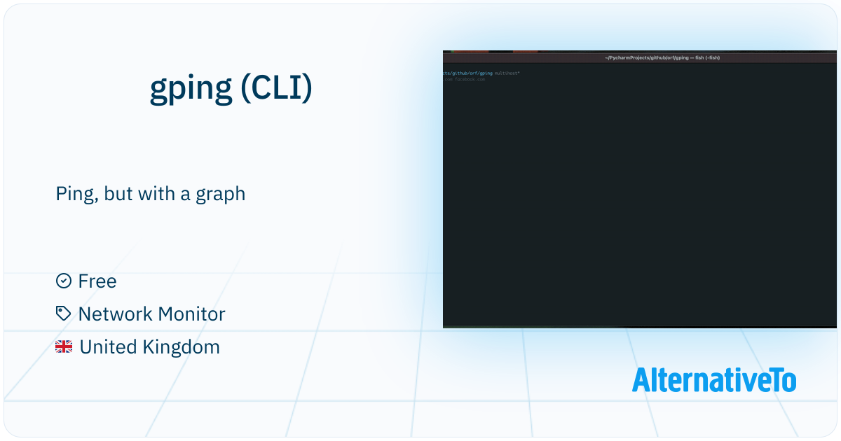gping (CLI): Ping, but with a graph | AlternativeTo