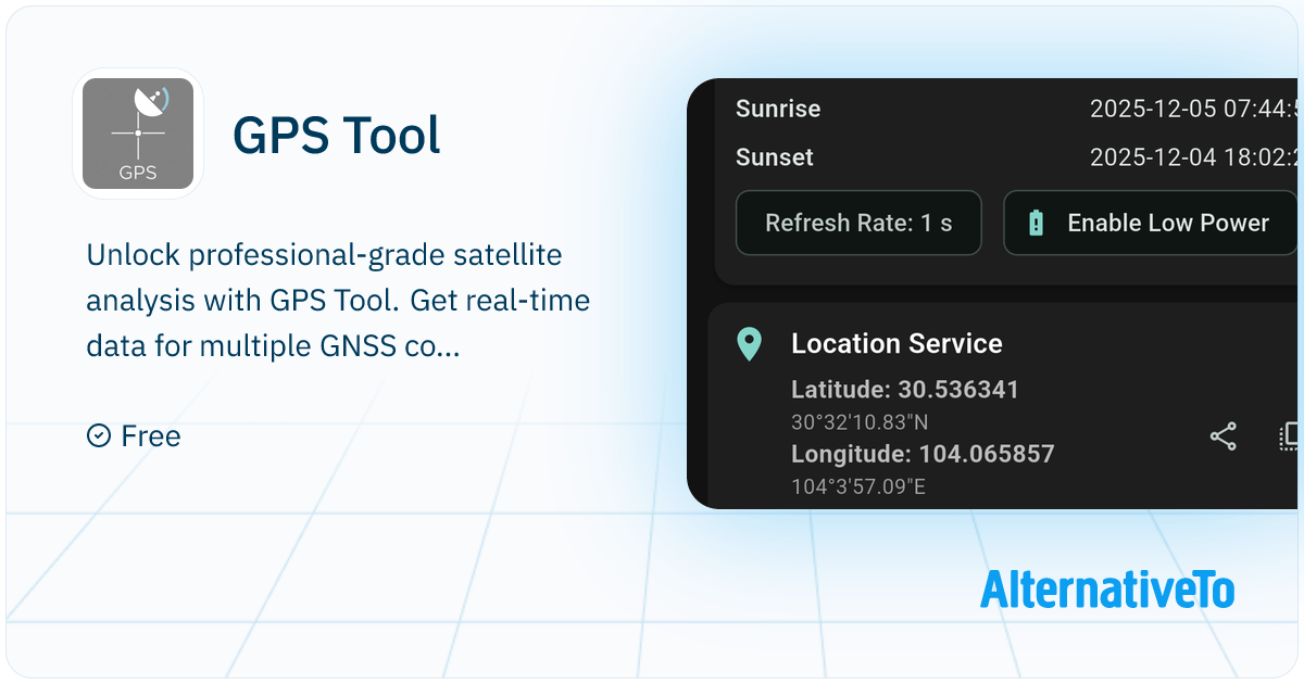 GPS Tool: A professional tool for real-time GNSS satellite signal ...