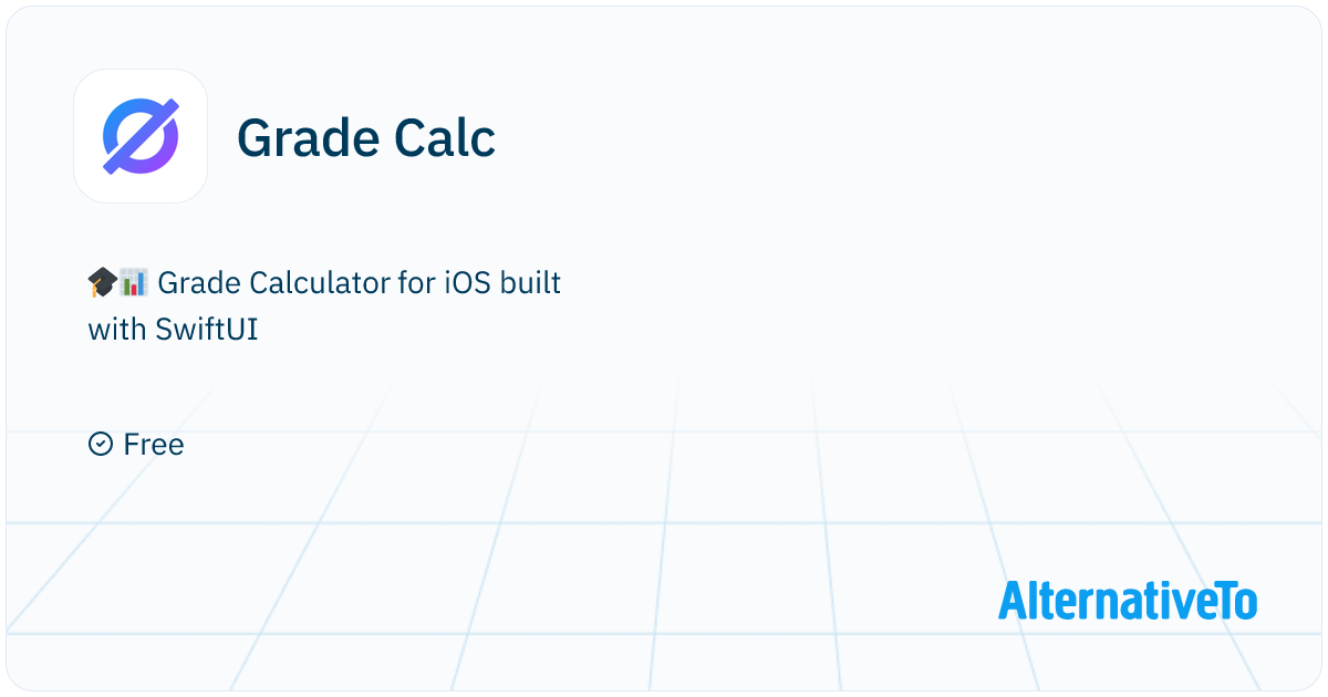 Grade Calc: 🎓📊 Grade Calculator for iOS built with SwiftUI | AlternativeTo