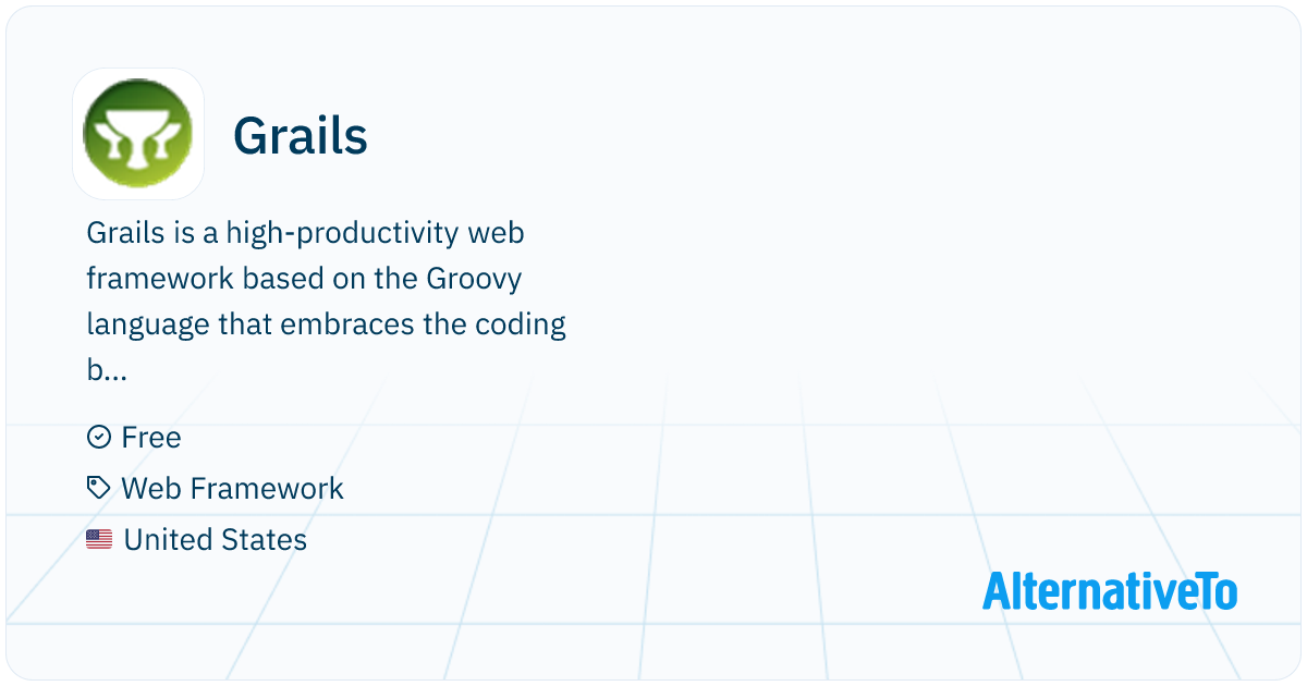 Grails: High-productivity web framework based | AlternativeTo