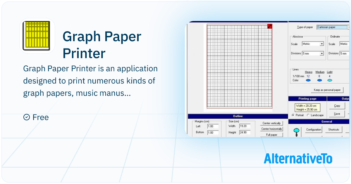 Graph Paper Printer: Application designed to | AlternativeTo