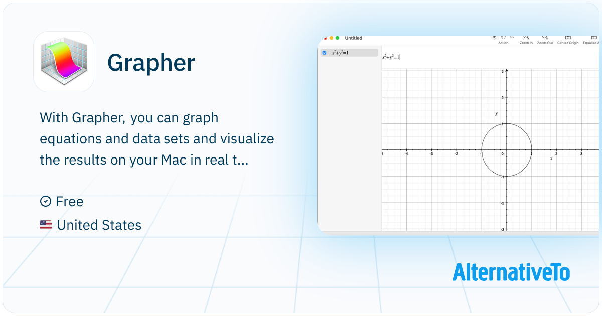 Grapher: With Grapher, you can graph equations and data | AlternativeTo