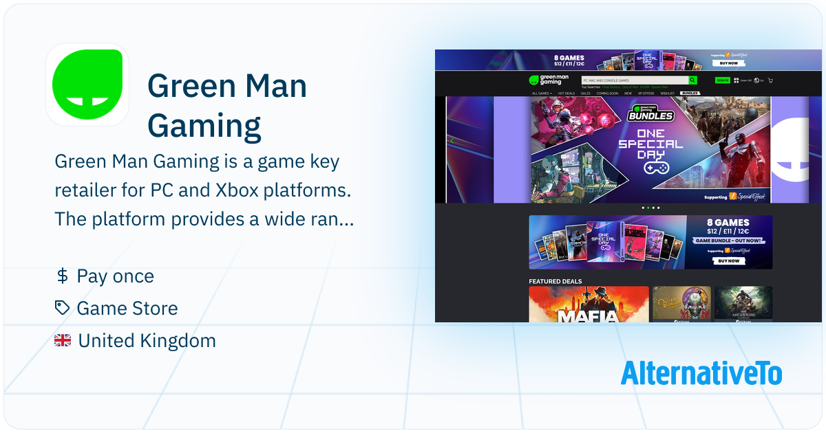 Green Man Gaming: Digital game key store for PC and Xbox, instant ...