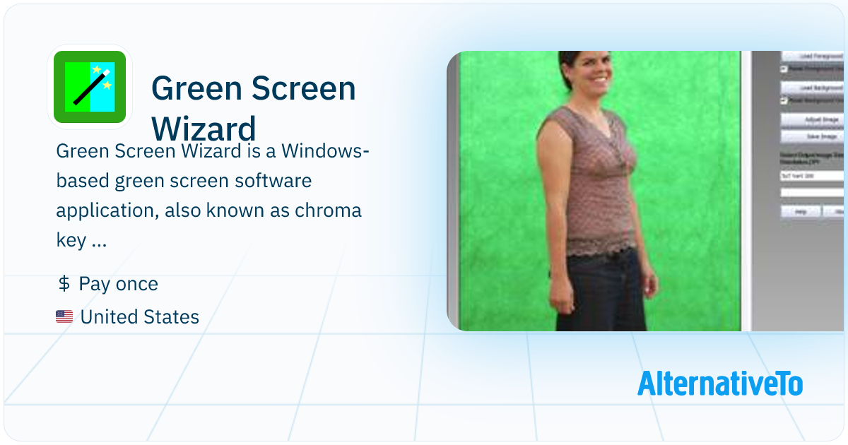 Green Screen Wizard: Windows-based green | AlternativeTo