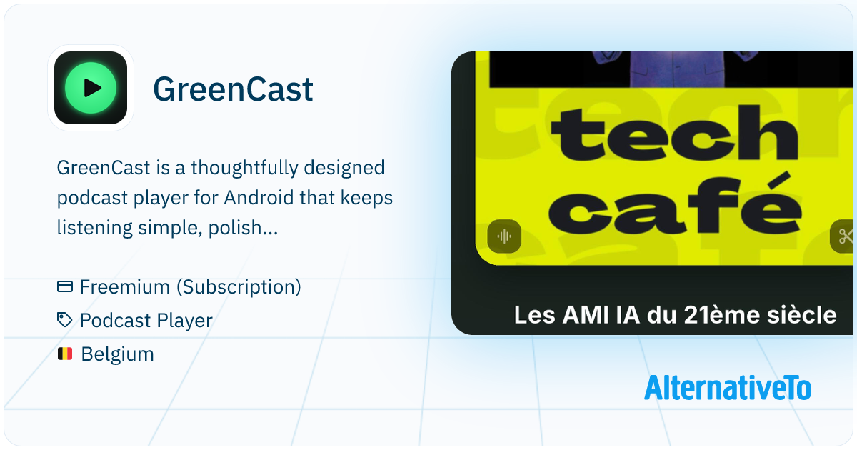 GreenCast: Thoughtfully designed podcast player for Android that keeps ...