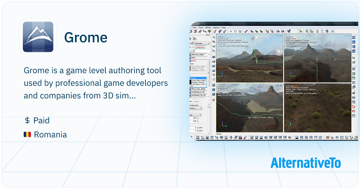 Grome: Game level authoring tool used by | AlternativeTo