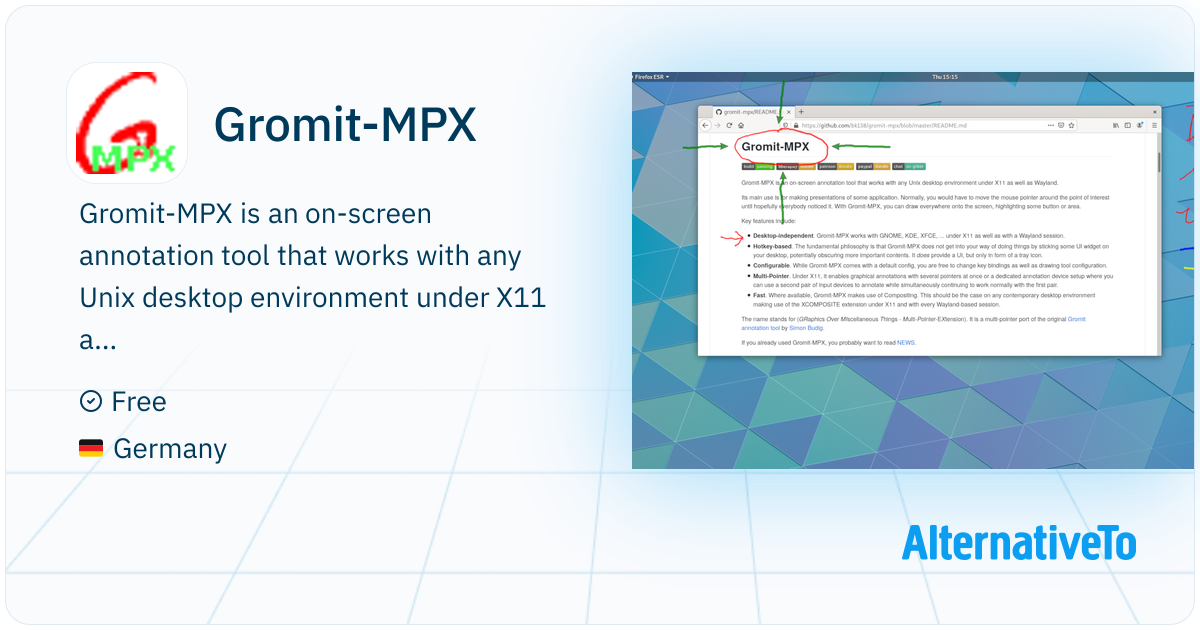 Gromit-MPX: On-screen annotation tool that works with any Unix desktop ...