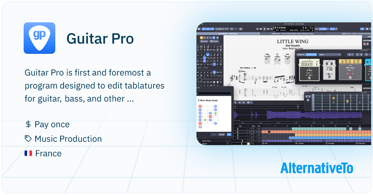 Guitar Pro: Edit tablatures with realistic audio | AlternativeTo