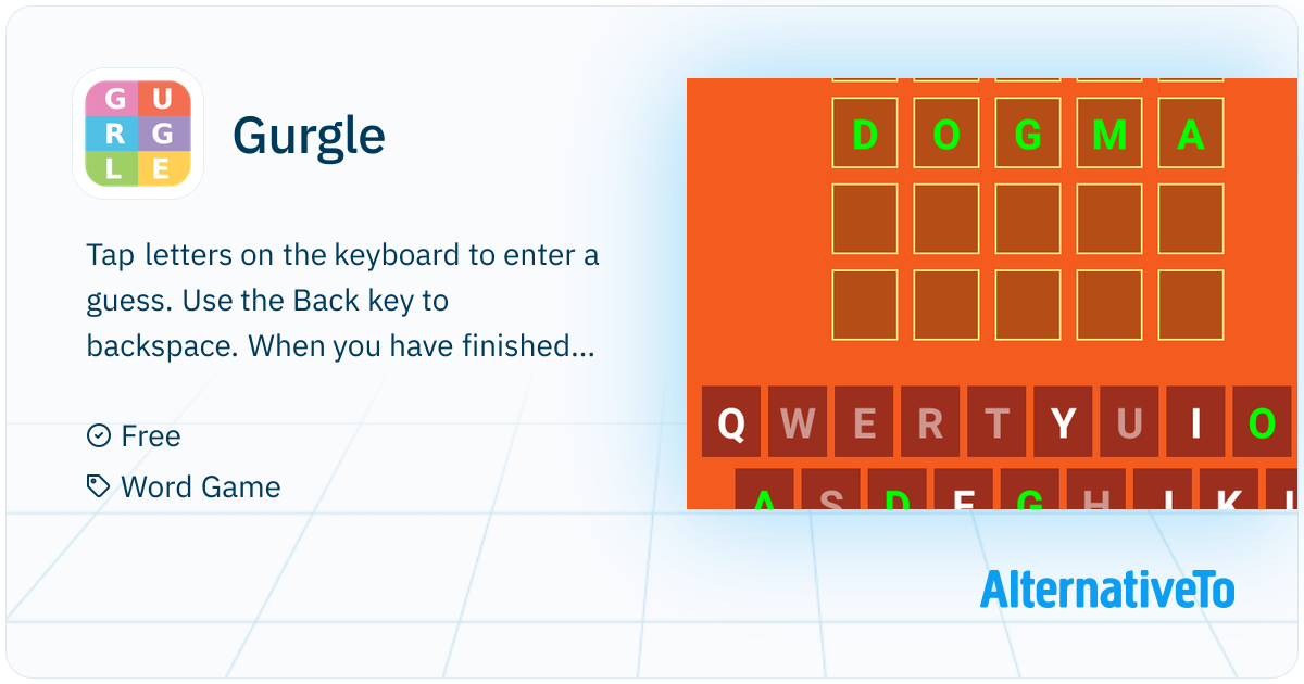 Gurgle: Fairly simple Android word game | AlternativeTo
