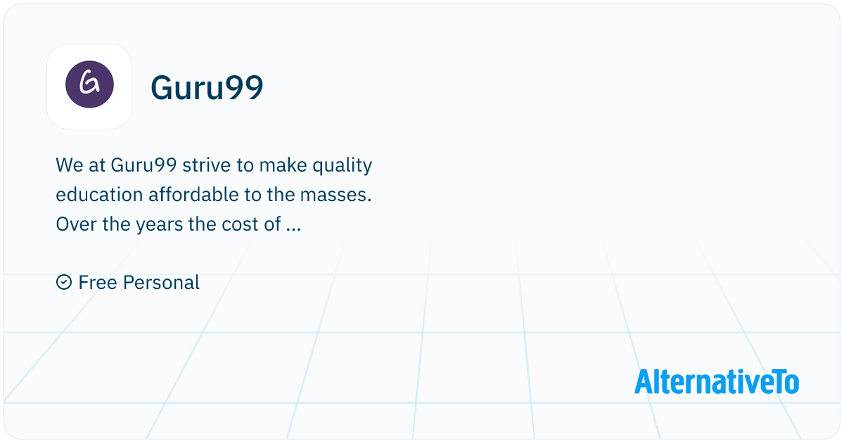 Guru99: Our Vision | AlternativeTo