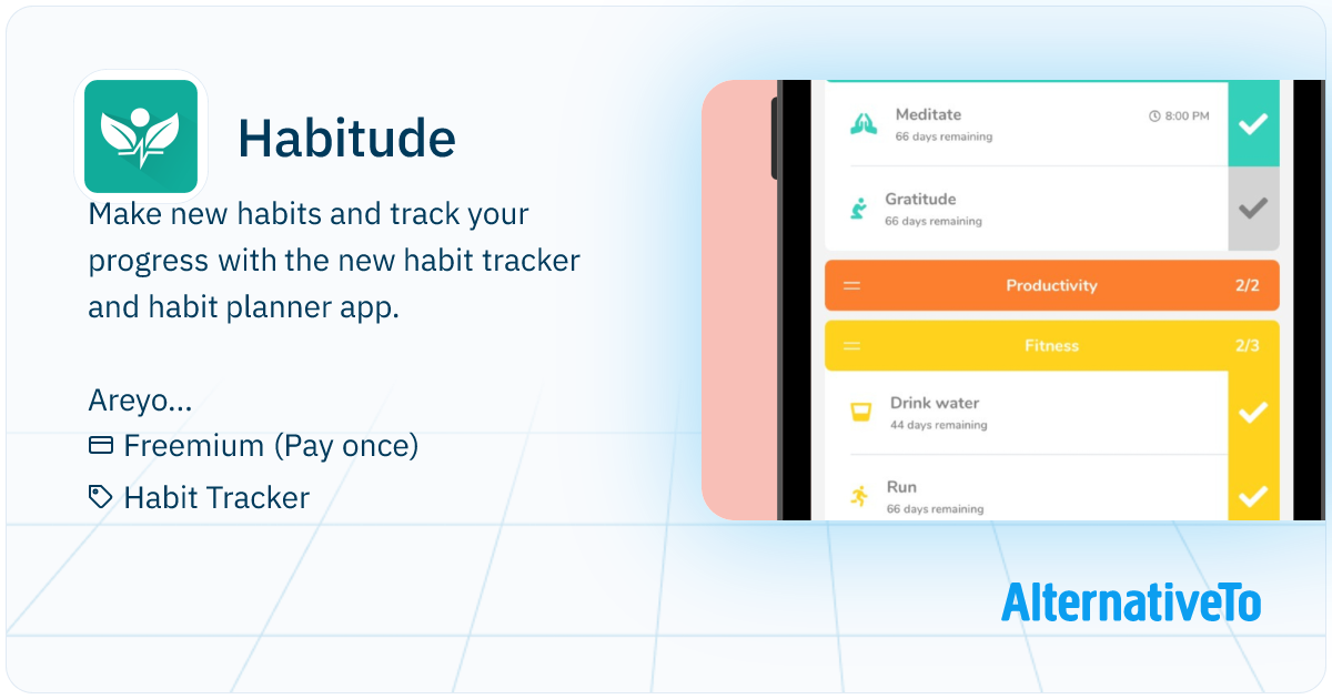 Habitude: Make new habits and track your progress with the | AlternativeTo