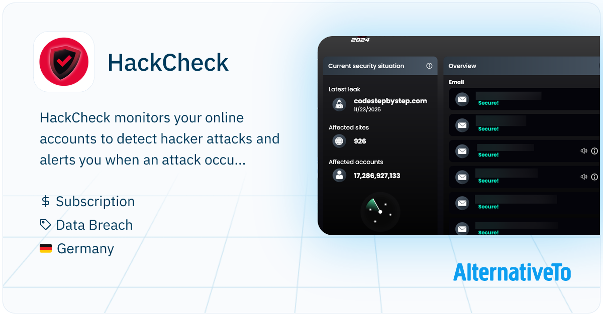 HackCheck: Monitors your online accounts to detect hacker attacks and ...