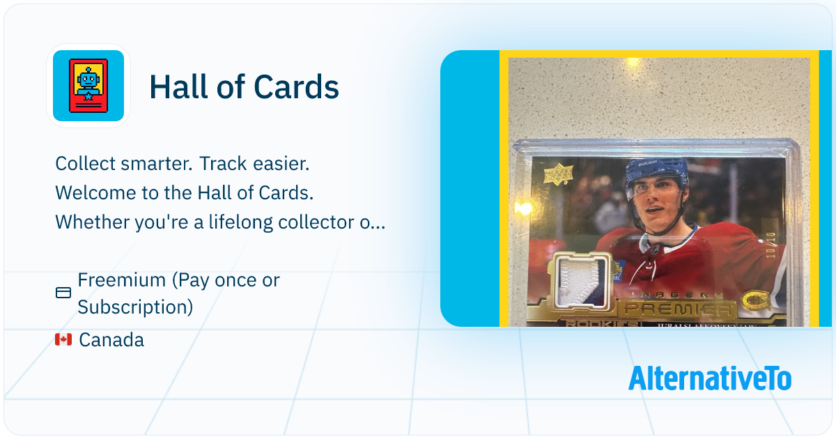 Hall of Cards: AI sports card scanner for iOS & Android. | AlternativeTo