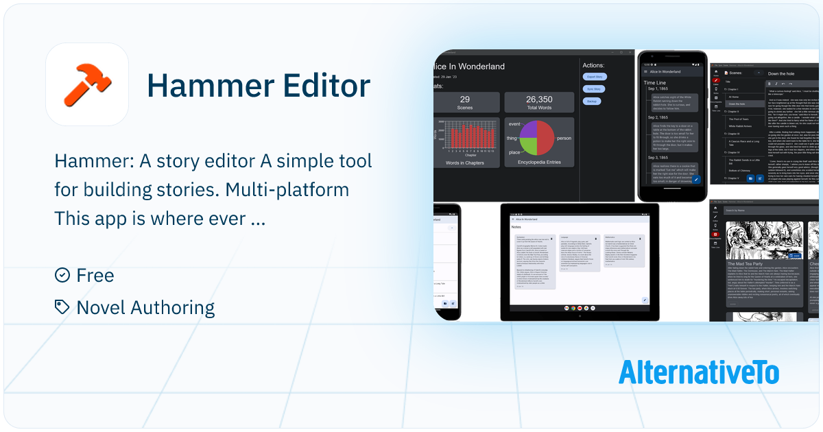 Hammer Editor: A simple tool for building stories | AlternativeTo