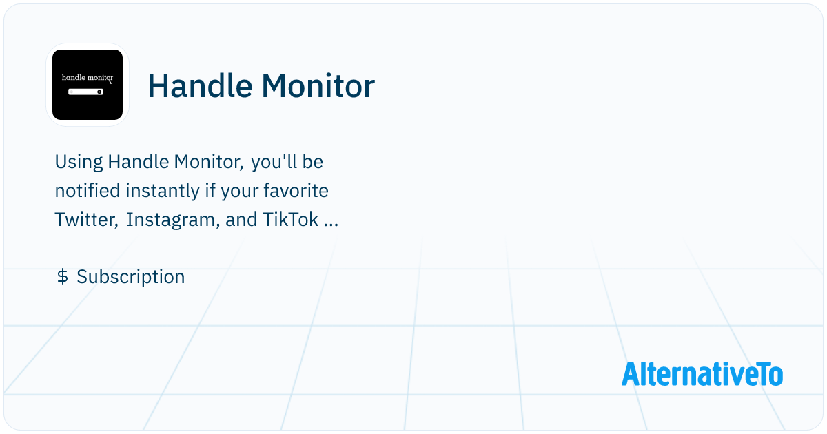 Handle Monitor: Monitor availability of your favorite Twitter ...