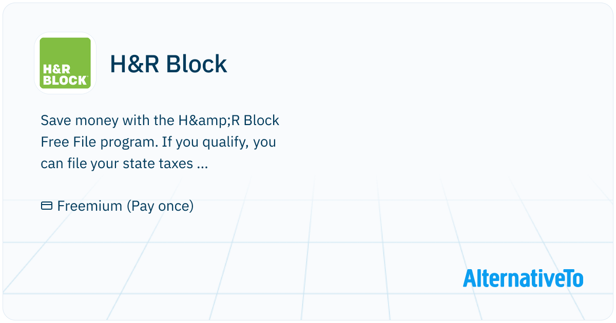 H&R Block: Save money with the H&R Block Free File | AlternativeTo
