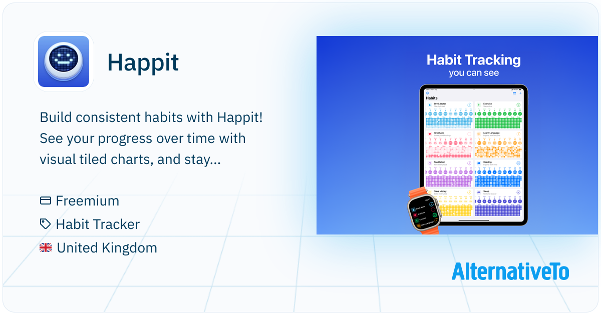 Happit: Can help you achieve your goals, whether you're trying to ...