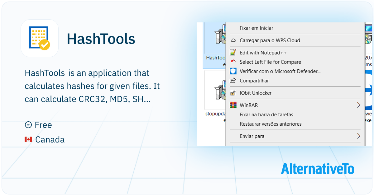 HashTools: Application that calculates hashes for given files ...