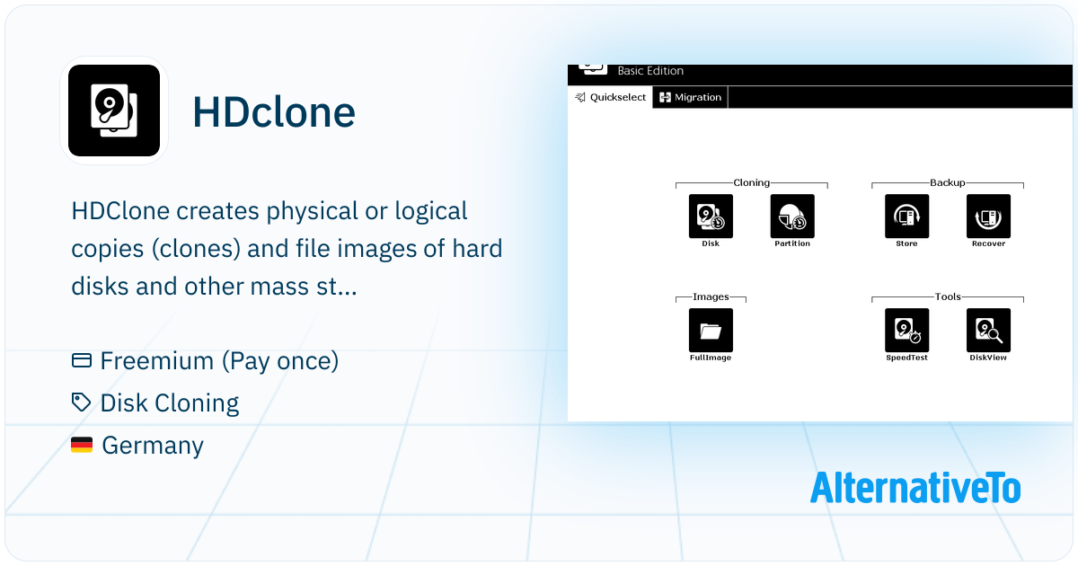 HDclone: HDClone creates physical or logical copies | AlternativeTo