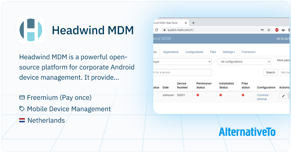 Headwind MDM: Open source Mobile Device Management system for Android ...