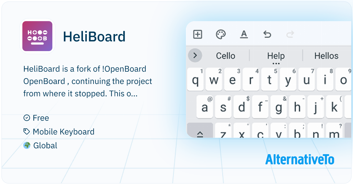 HeliBoard: Fork of OpenBoard, continuing the project from where it ...