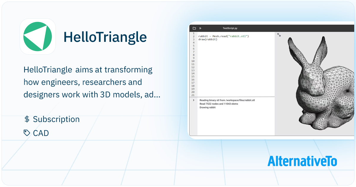 HelloTriangle: Cloud-based 3D modeling platform that uses an intuitive ...
