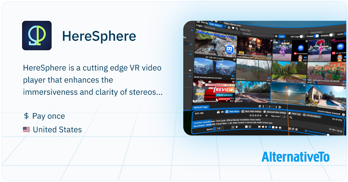 HereSphere: Cutting edge VR video player that | AlternativeTo