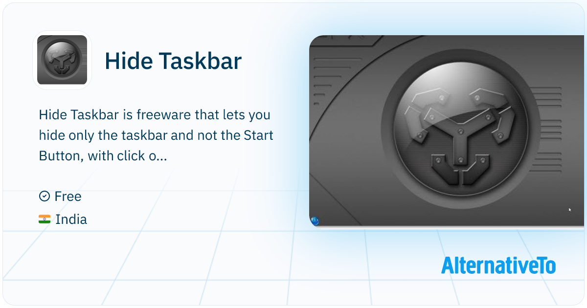 Hide Taskbar: Tiny app to hide the Windows taskbar using keyboard ...