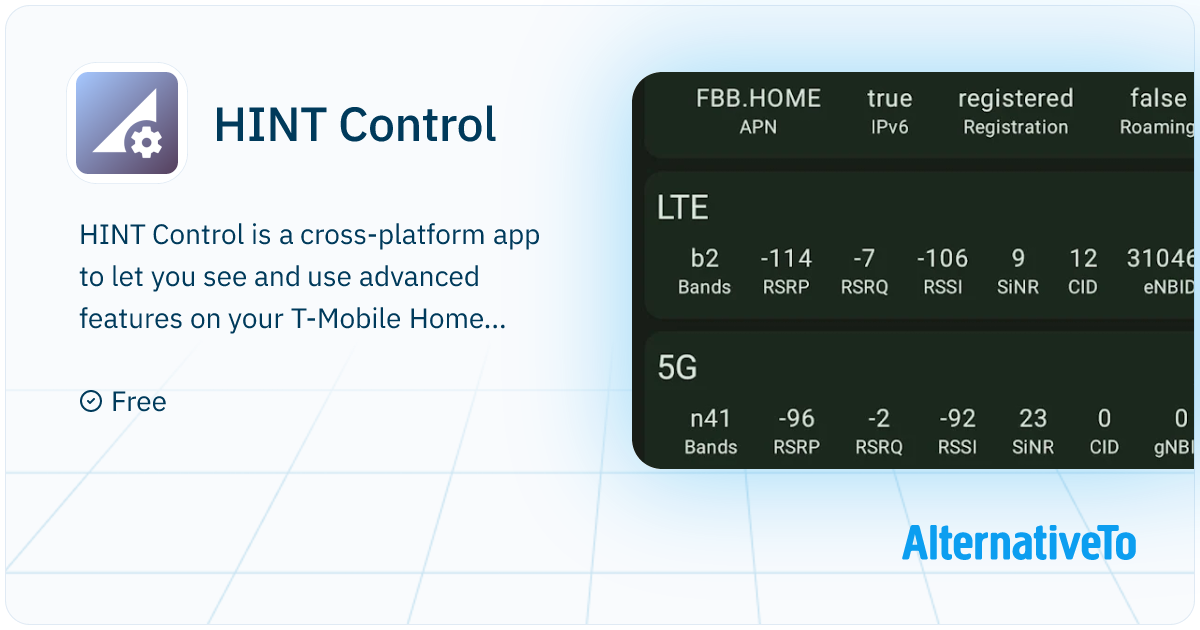 HINT Control: Allows users to access and manage advanced features of ...