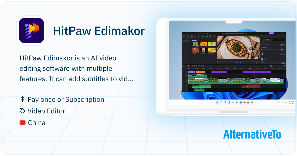 HitPaw Edimakor: AI video editor with auto subtitles, audio tools ...