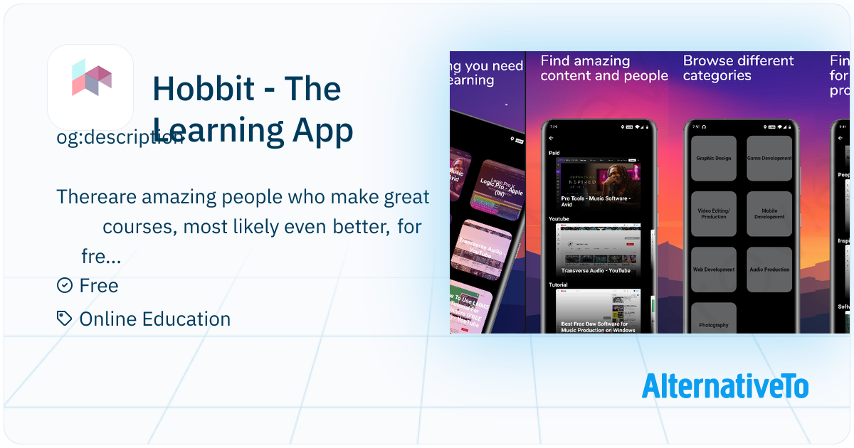 Hobbit - The Learning App: There are amazing people who make great ...