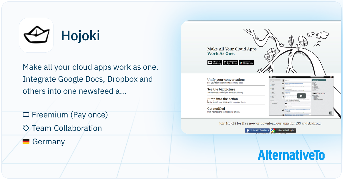 Hojoki: Make all your cloud apps work as one | AlternativeTo