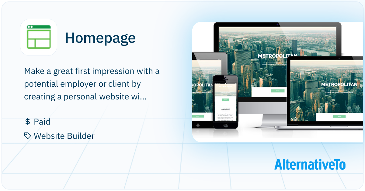 Homepage: A simple way to create a personal website and represent ...