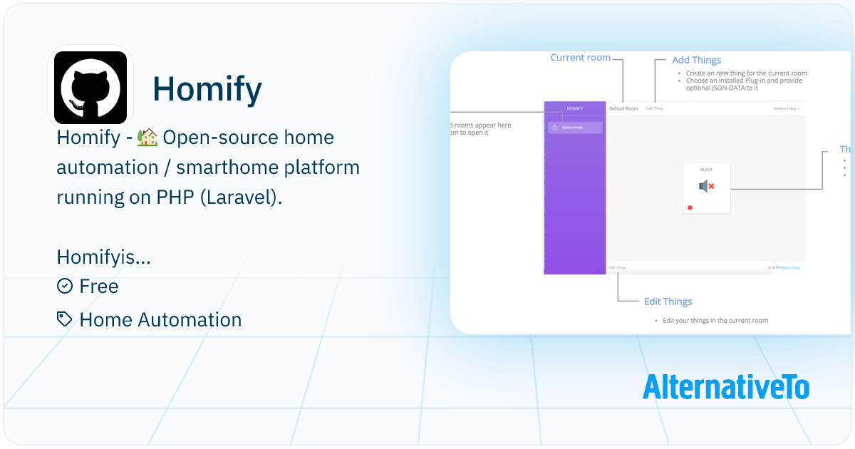 Homify: Open-source smart-home platform running on PHP using the ...