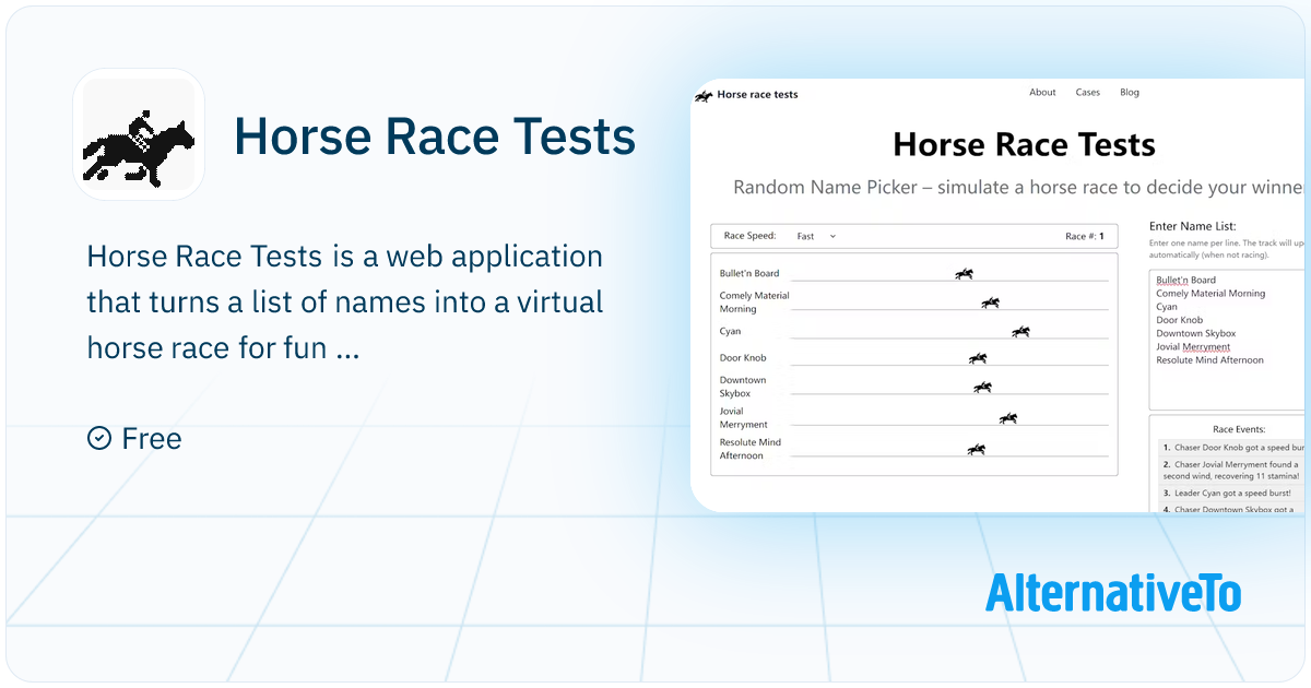 Horse Race Tests: A fun and engaging horse race simulation to pick ...