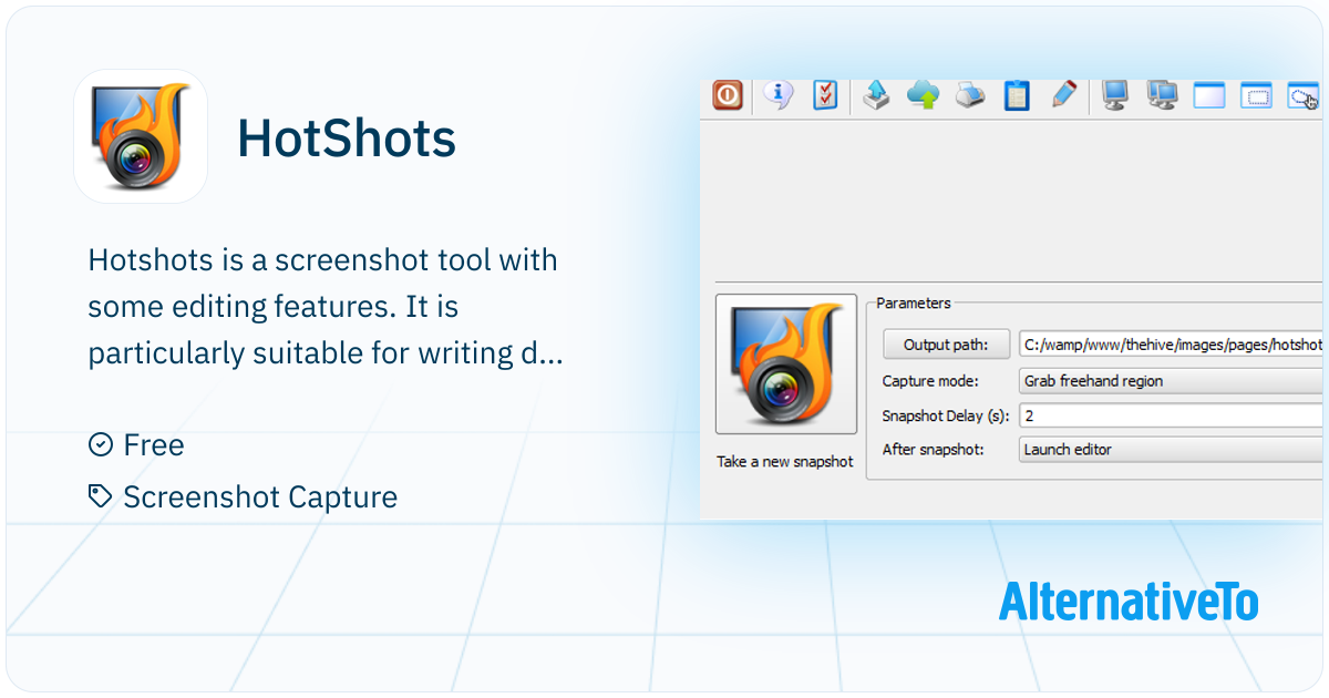 HotShots: Hotshots is a screenshot tool with some editing | AlternativeTo