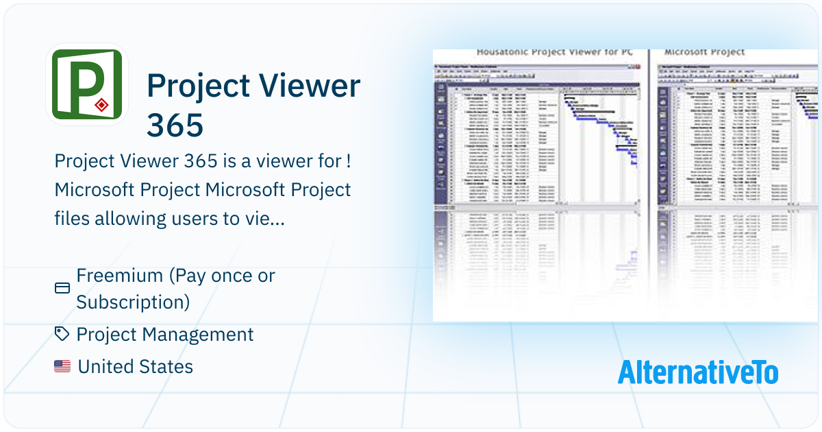 Project Viewer 365: Free Viewer for Microsoft Project MPP Files ...
